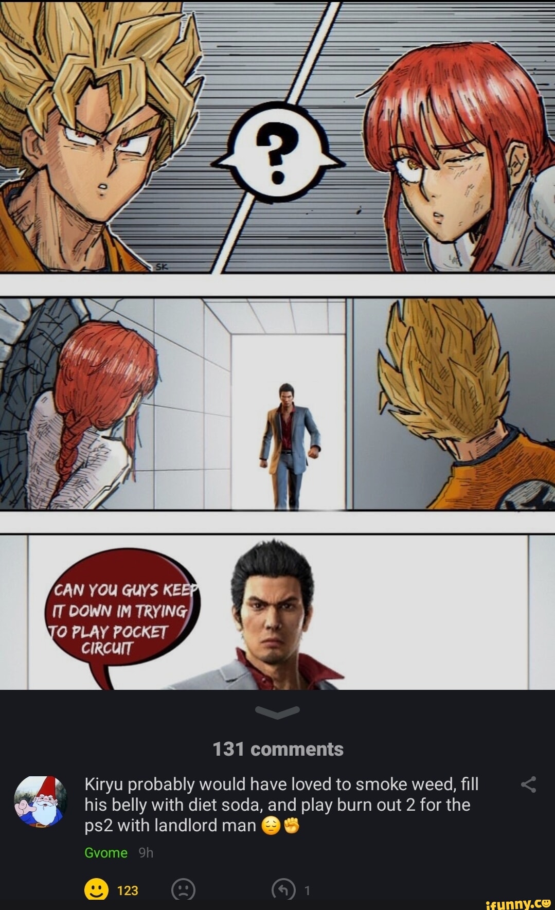 YOU GUYS KEEP TRYING PLAY POCKET CIRCUIT 131 comments Kiryu probably ...