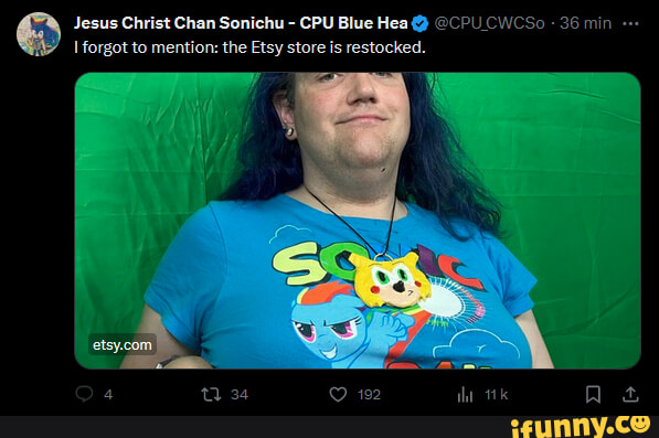 Jesus Christ Chan Sonichu - CPU Blue Hea @ @CPUCWCSo 36 min forgot to ...