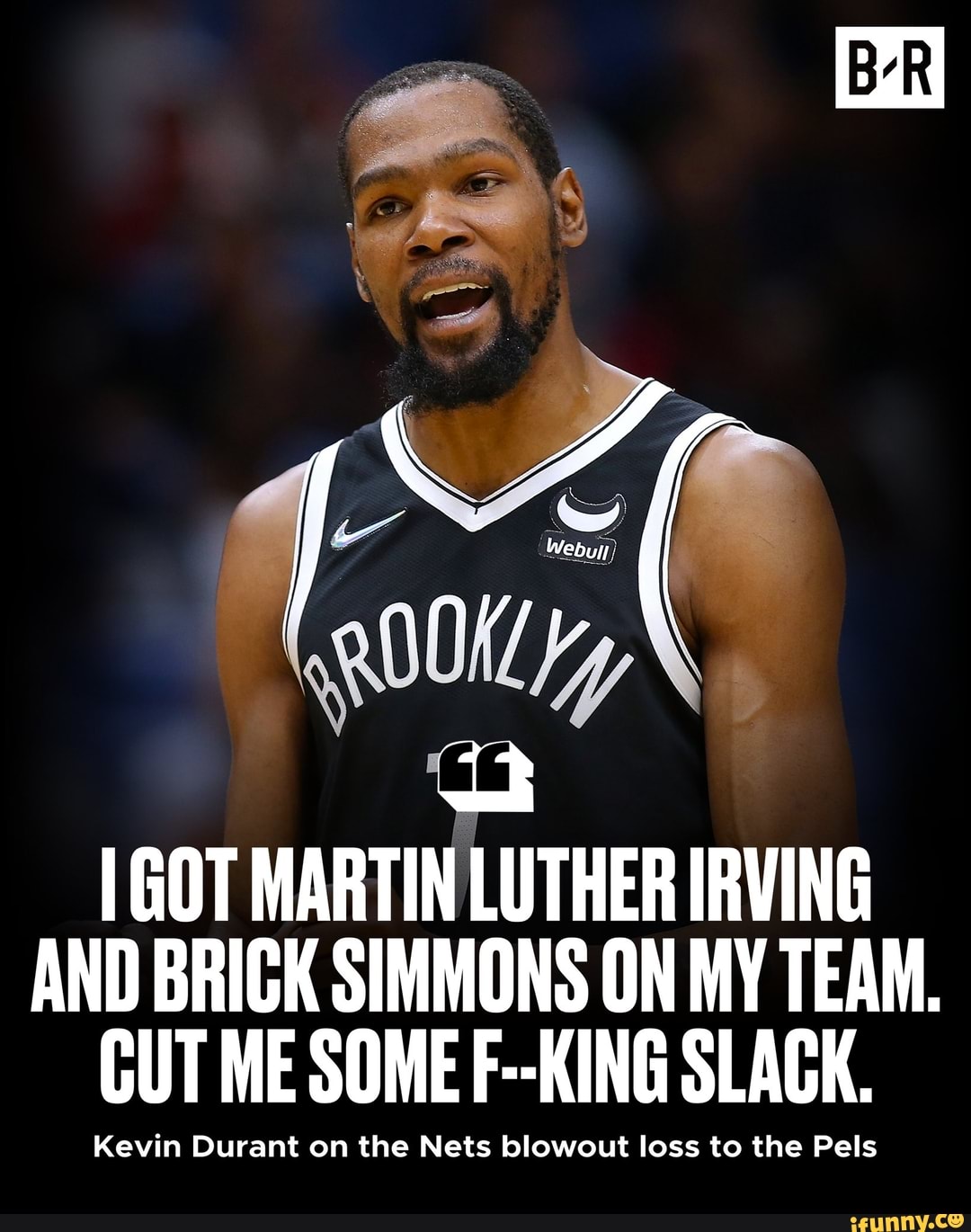 I GOT MARTIN LUTHER IRVING AND BRICK SIMMONS ON MY TEAM. CUT ME SOME F ...
