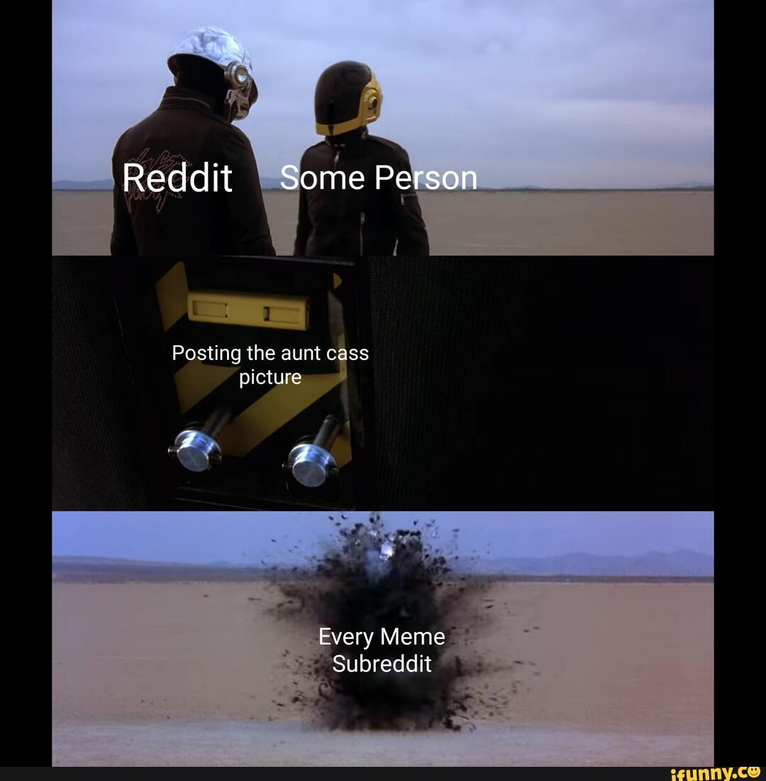 Reddit Some Person Posting the aunt cass picture Every Meme Subreddit ...