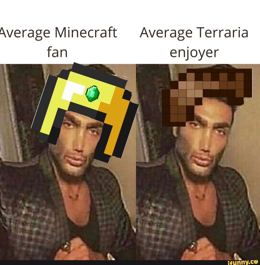 Average Minecraft Average Terraria fan enjoyer - iFunny