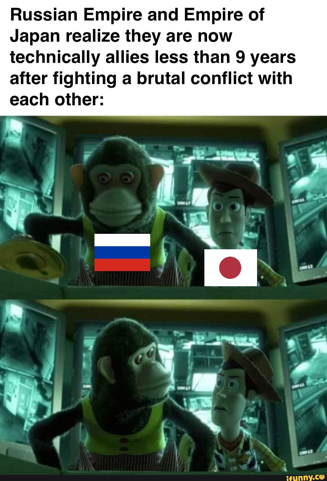Russian Empire and Empire of Japan realize they are now technically ...