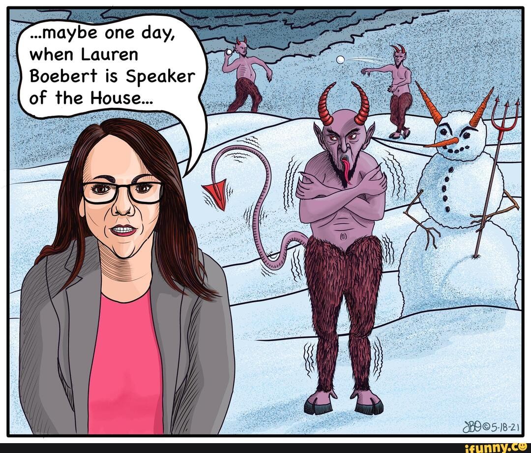Frozen Boebert - maybe one day, when Lauren Boebert is Speaker of the ...