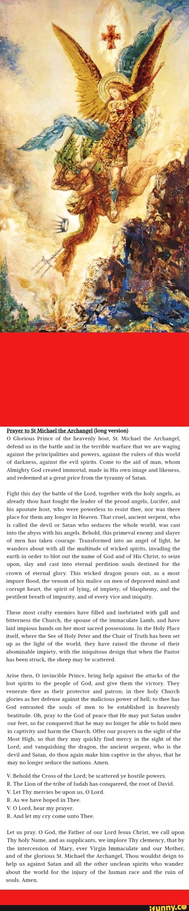 Prayer to St Michael the Archangel (long version) O Glorious Prince of ...