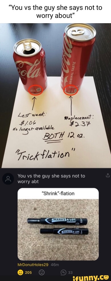 Shrinkflation memes. Best Collection of funny Shrinkflation pictures on ...