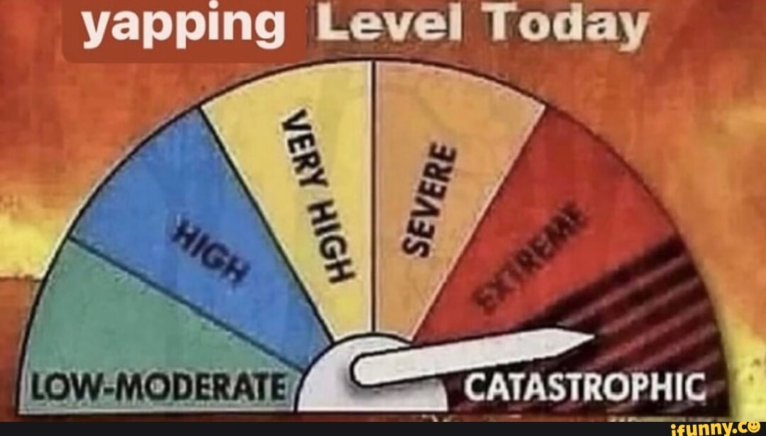 Level Today yapping m@ CATASTROPHIC - iFunny