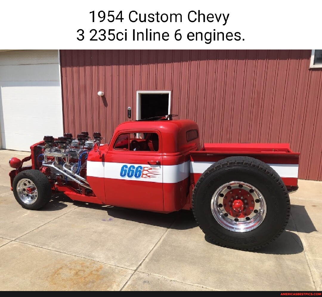 1954 Custom Chevy 3 235ci Inline 6 engines. I - America’s best pics and ...
