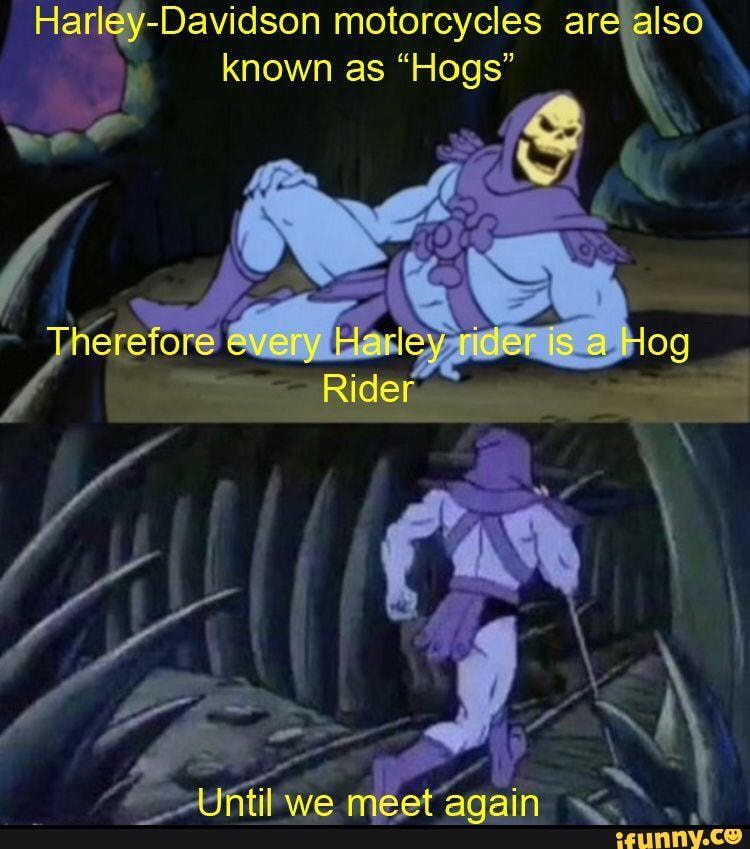 Harley- Davidson motorcycles are also known as "Hogs" is Hog Rider ...