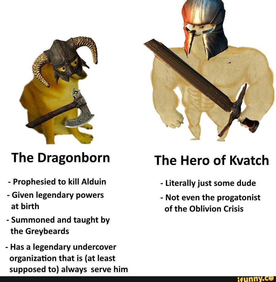 The Dragonborn The Hero of Kvatch - Literally just some dude - Not even ...