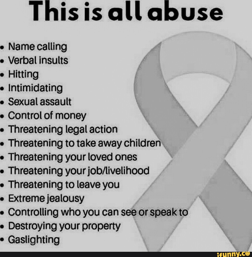 This is all abuse Name calling Verbal insults e Hitting Intimidating ...