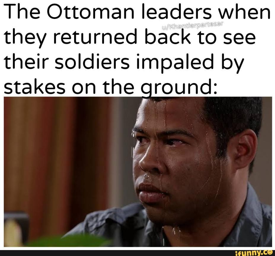 The Ottoman leaders when they returned back to see their soldiers ...