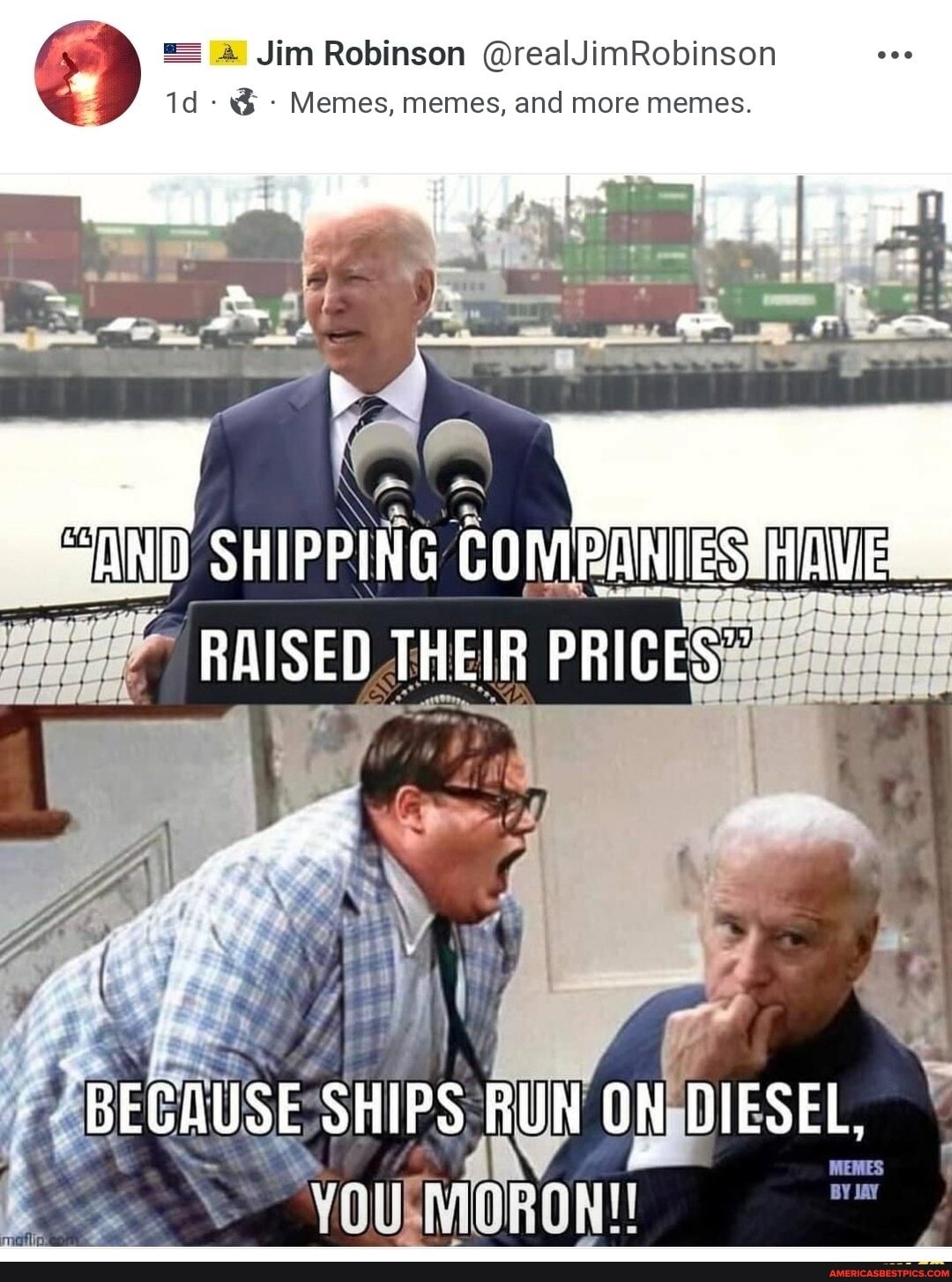 = Jim Robinson @realJimRobinson id - - Memes, memes, and more memes.