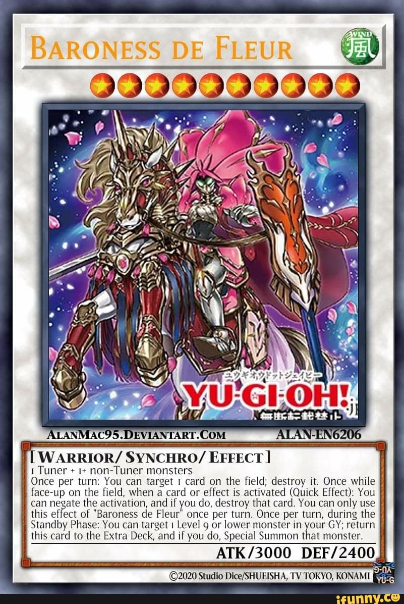 BARONESS DE COM WARRIOR/ SYNCHRO/ EFFECT Tuner + 1+ non-Tuner monsters ...