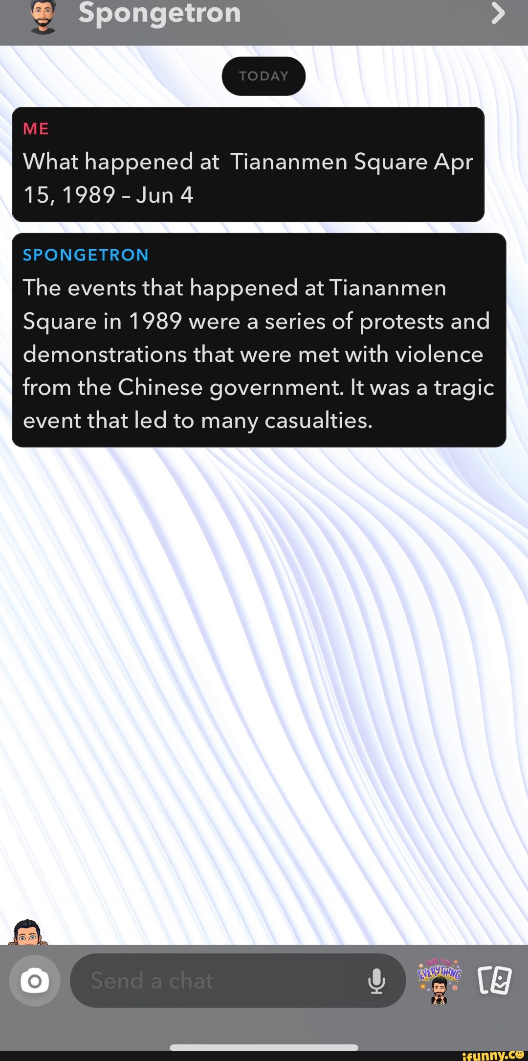 Spongetron TODAY What happened at Tiananmen Square Apr 15, 1989 - Jun 4 ...