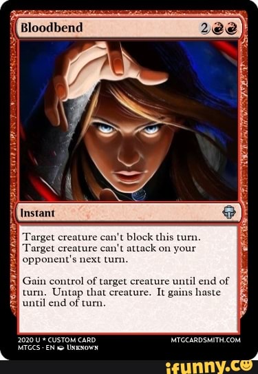 Target creature can't block this turn. t creature can't attack on your ...