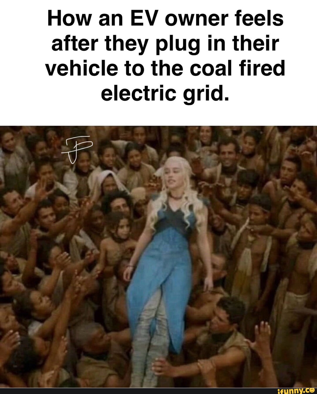 How an EV owner feels after they plug in their vehicle to the coal ...