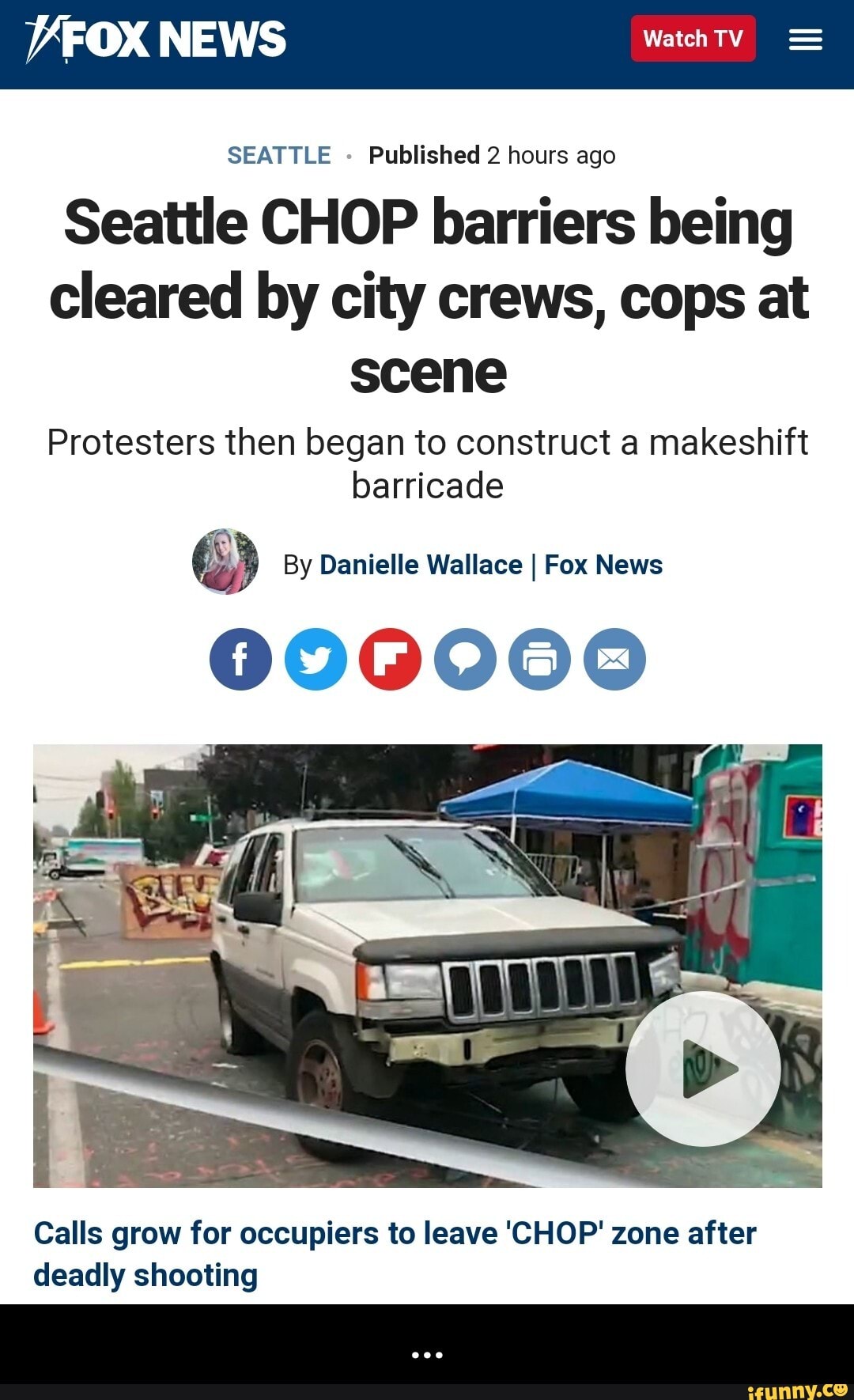 SEATTLE Published 2 hours ago Seattle CHOP barriers being cleared by ...