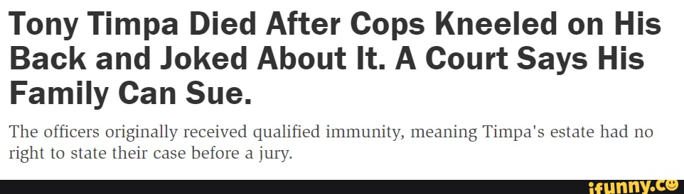 Justice! - Tony Timpa Died After Cops Kneeled on His Back and Joked ...