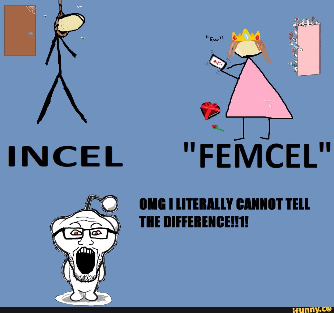 INCEL PE OM I LITERALLY CANNOT TELL THE DIFFERENCE! - iFunny