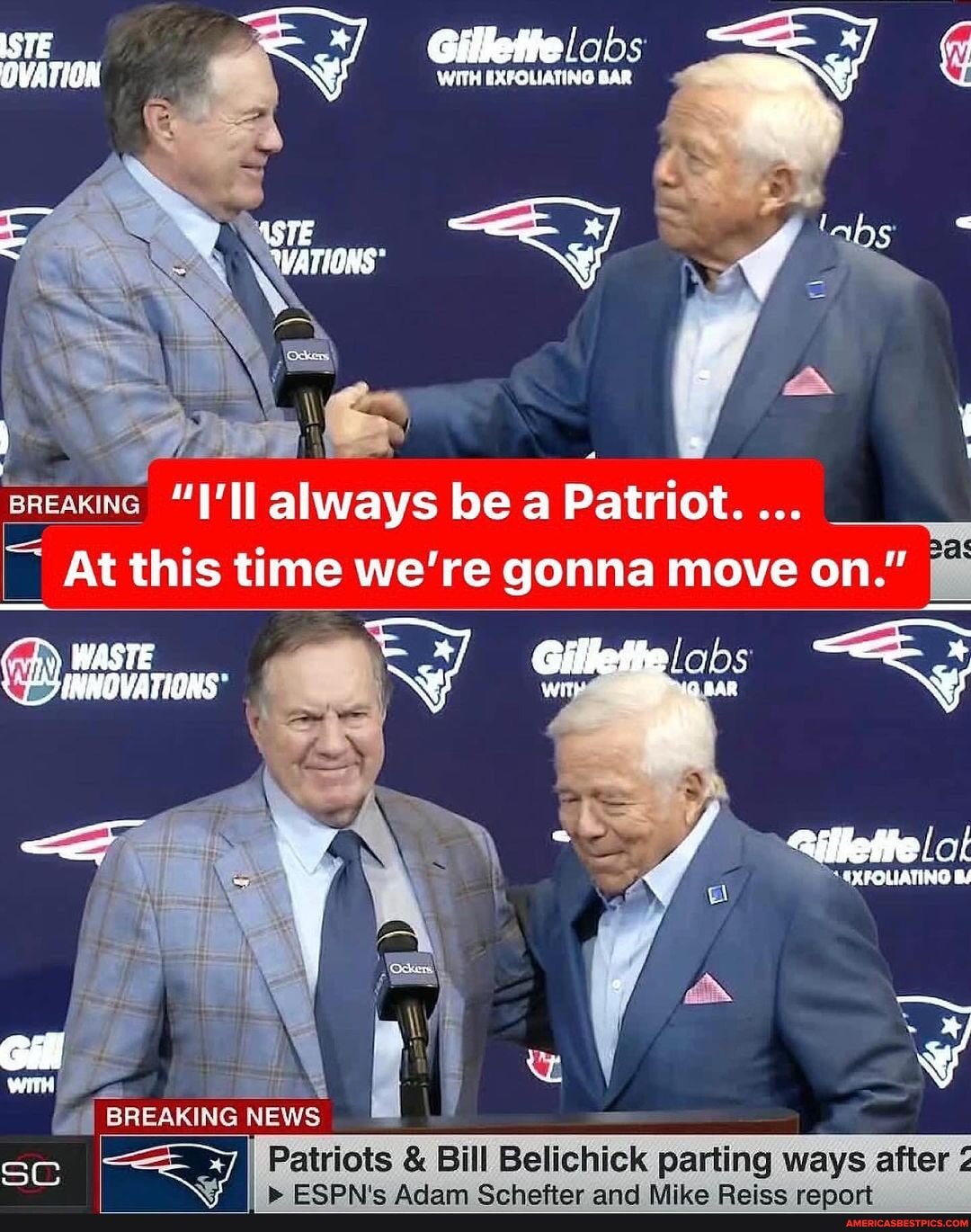 BREAKING: Bill Belichick on mutually agreeing to part ways with the Patriots. (via: @espnnfl ...