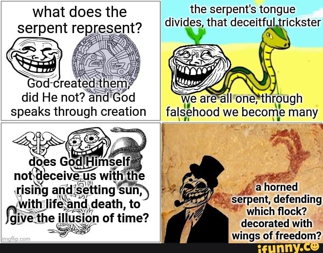 What does the serpent represent? God created: them, did He not? and'God ...