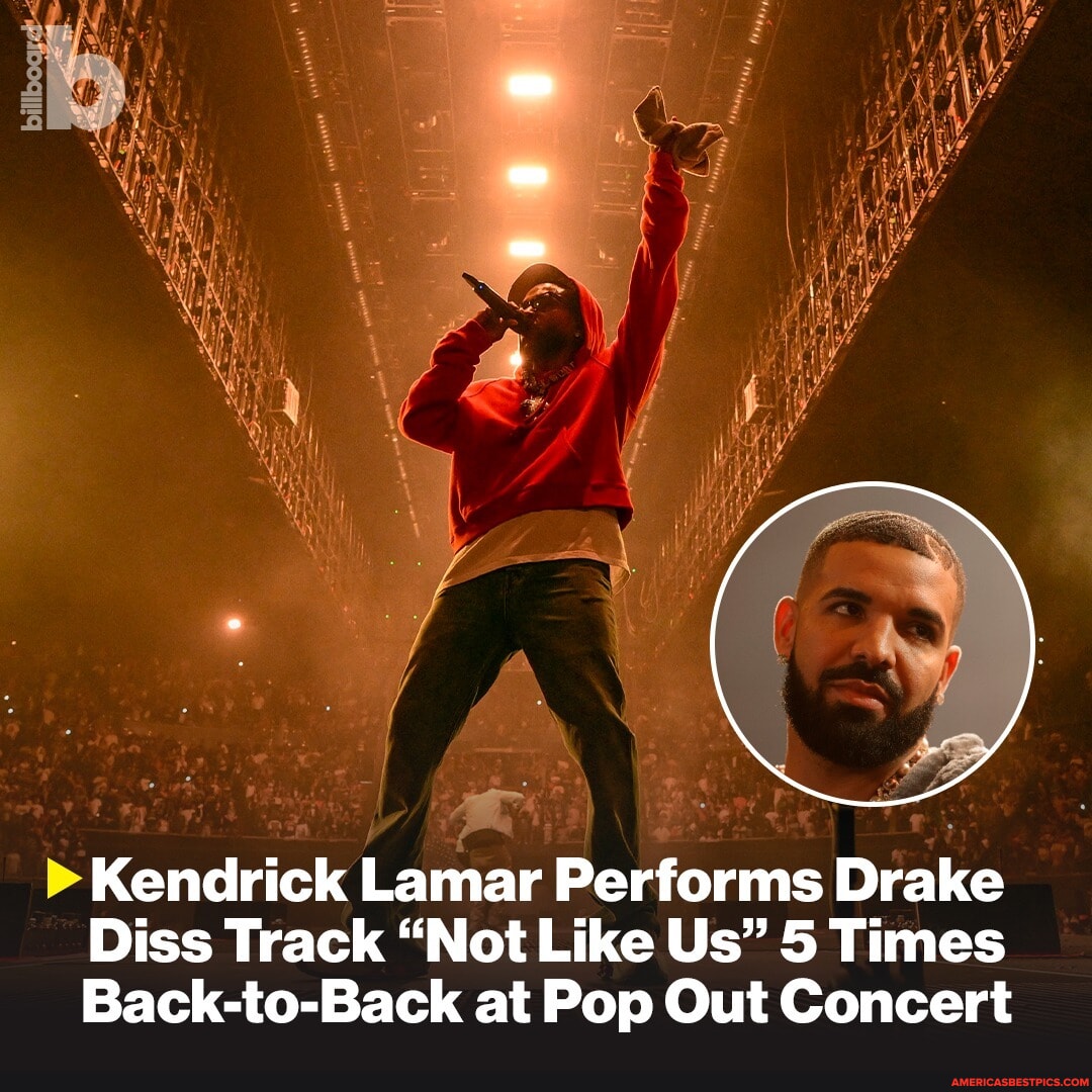 Kendrick Lamar performed his Drake diss track Not Like Us five times in a row to close out his ...