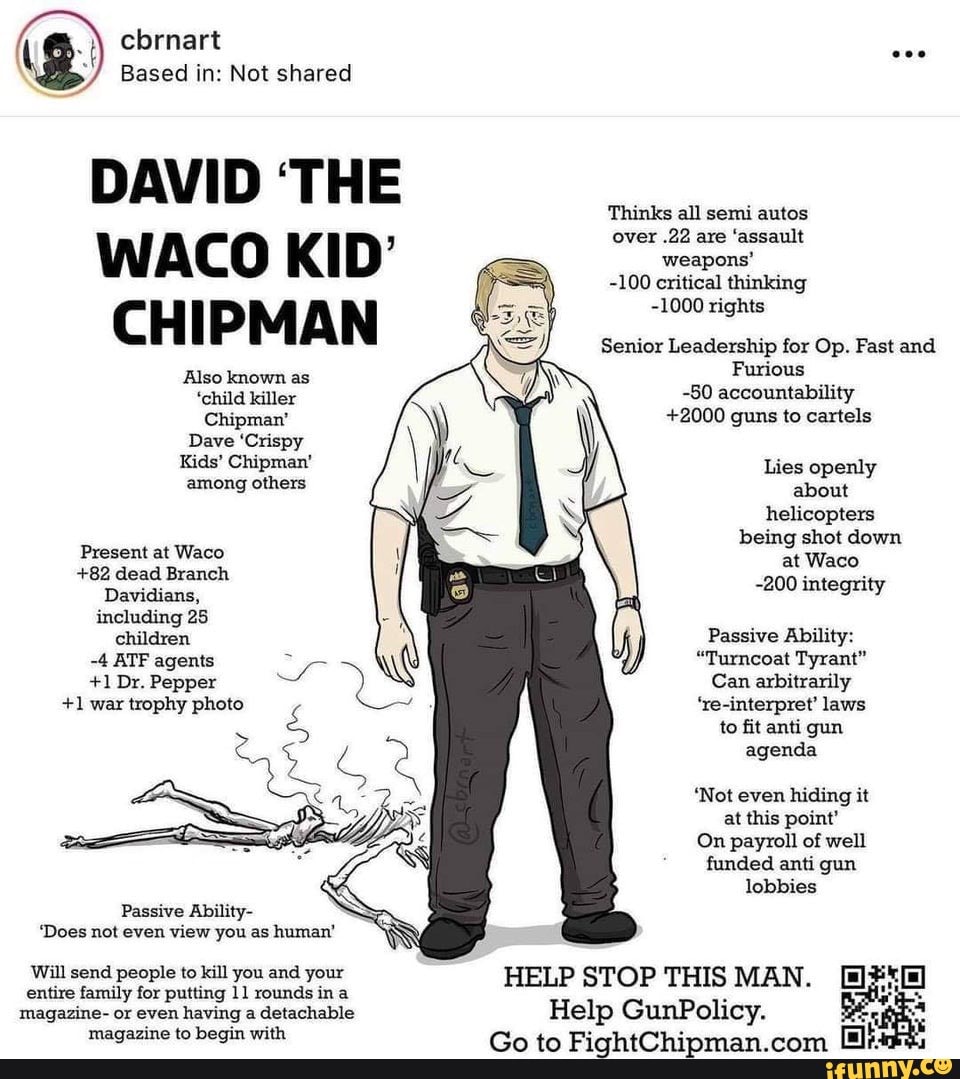 Cbrnart Also known as 'child killer Chipman' Dave 'Crispy Kids' Chipman ...