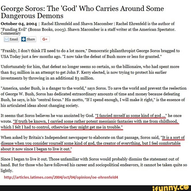George Soros: The 'God' Who Carries Around Some Dangerous Demons ...