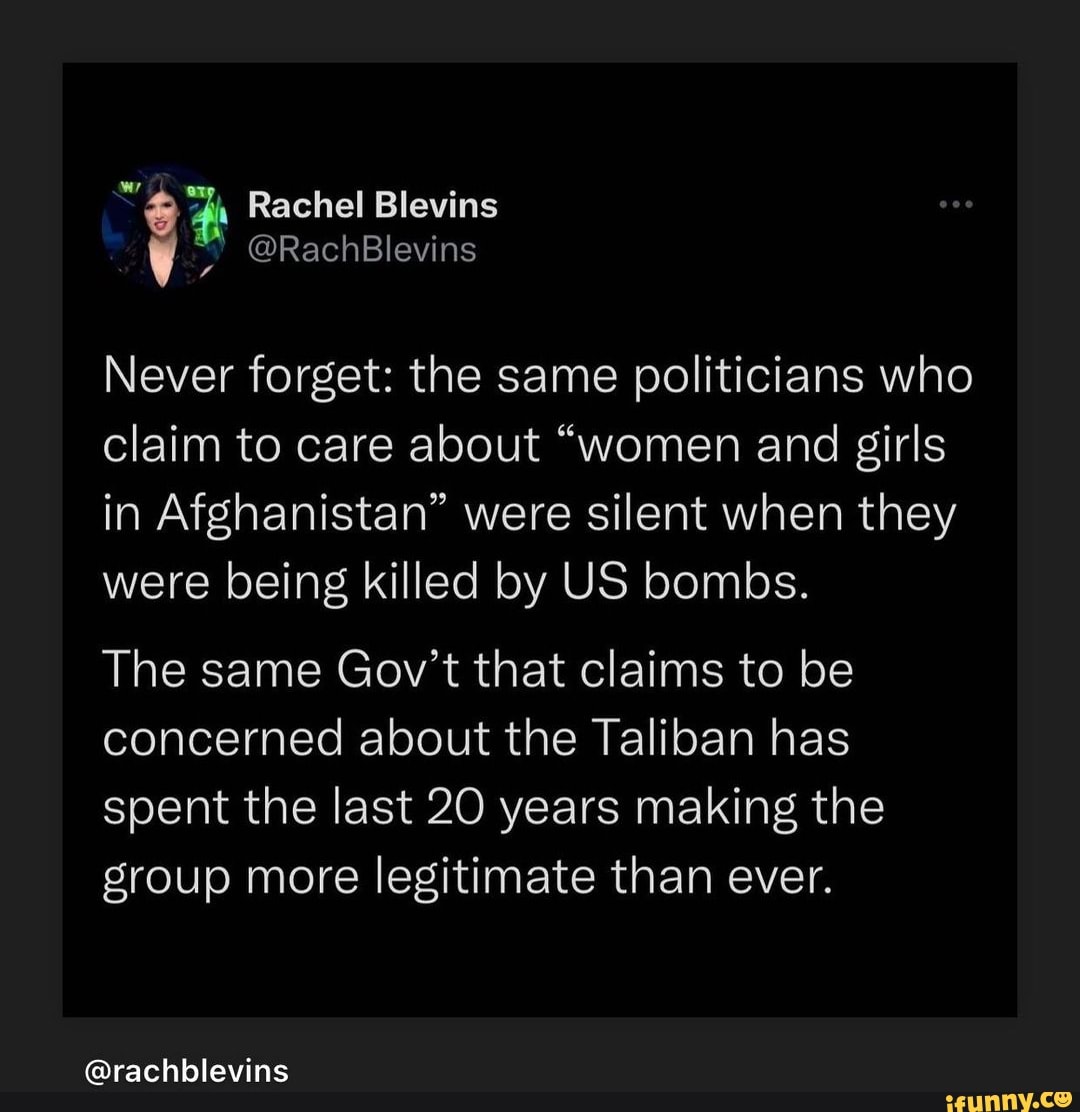 Rachel Blevins @RachBlevins Never forget: the same politicians who ...