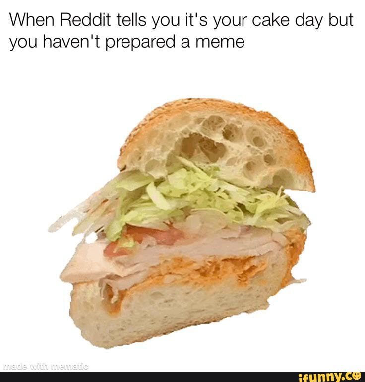 When Reddit tells you it's your cake day but you haven't prepared a ...
