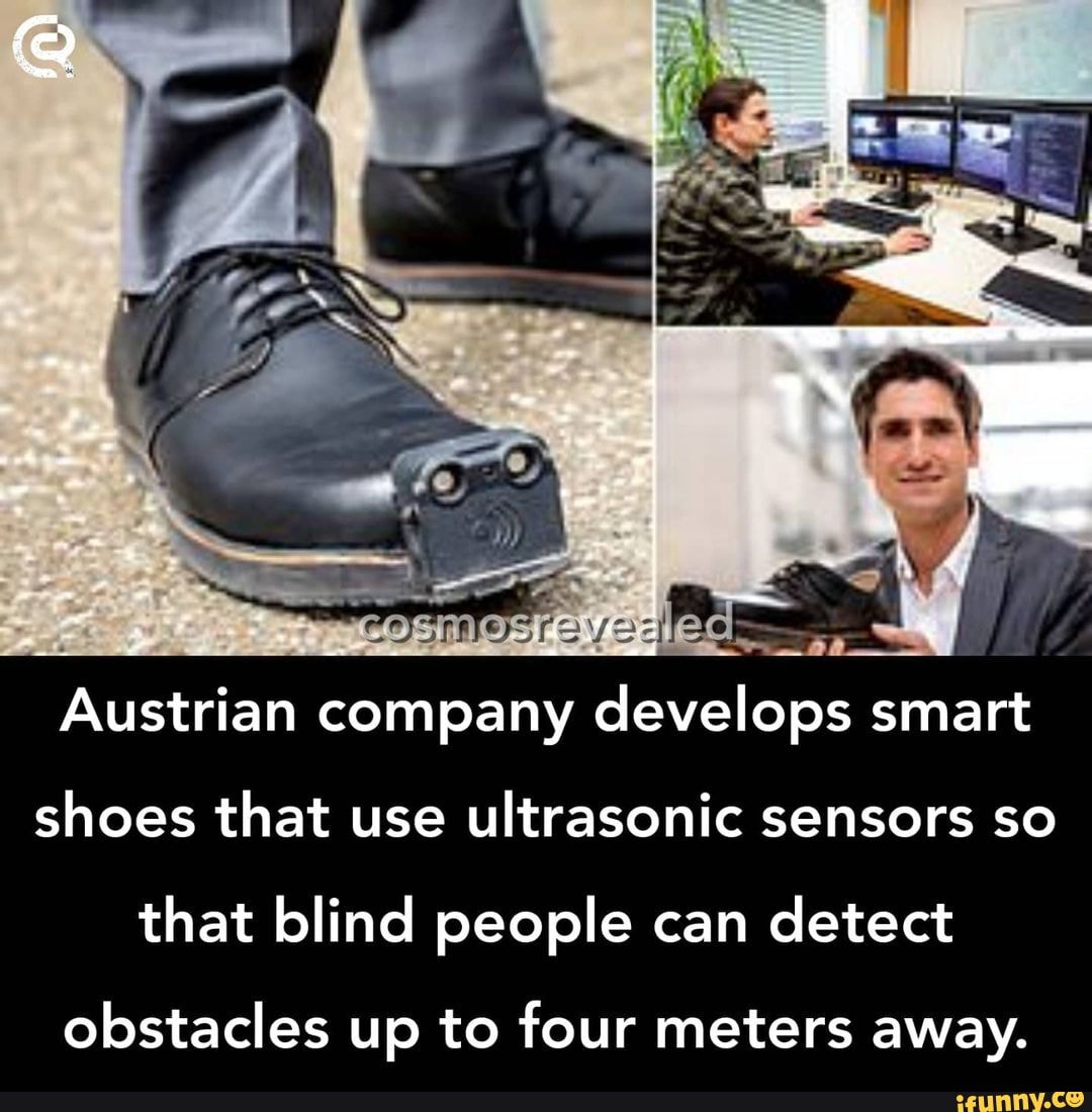 Austrian company develops smart shoes that use ultrasonic sensors so ...