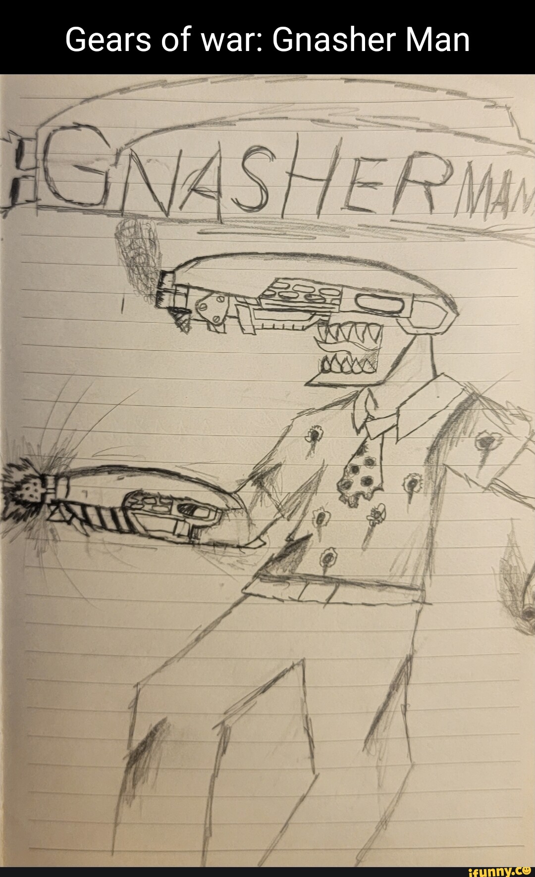 Gears of war: Gnasher Man - iFunny Brazil