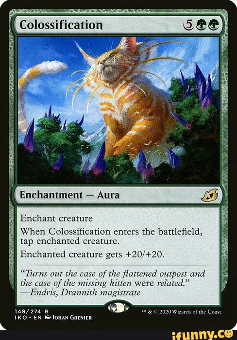 (Colossi Enchantment Aura hant creature When Colossification enters the ...