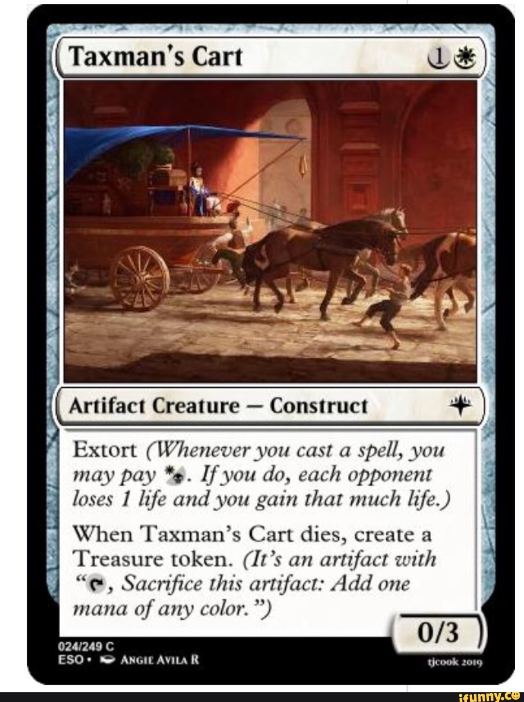 Extort (Whenever you cast a spell, you may pay "g. If you do, each ...