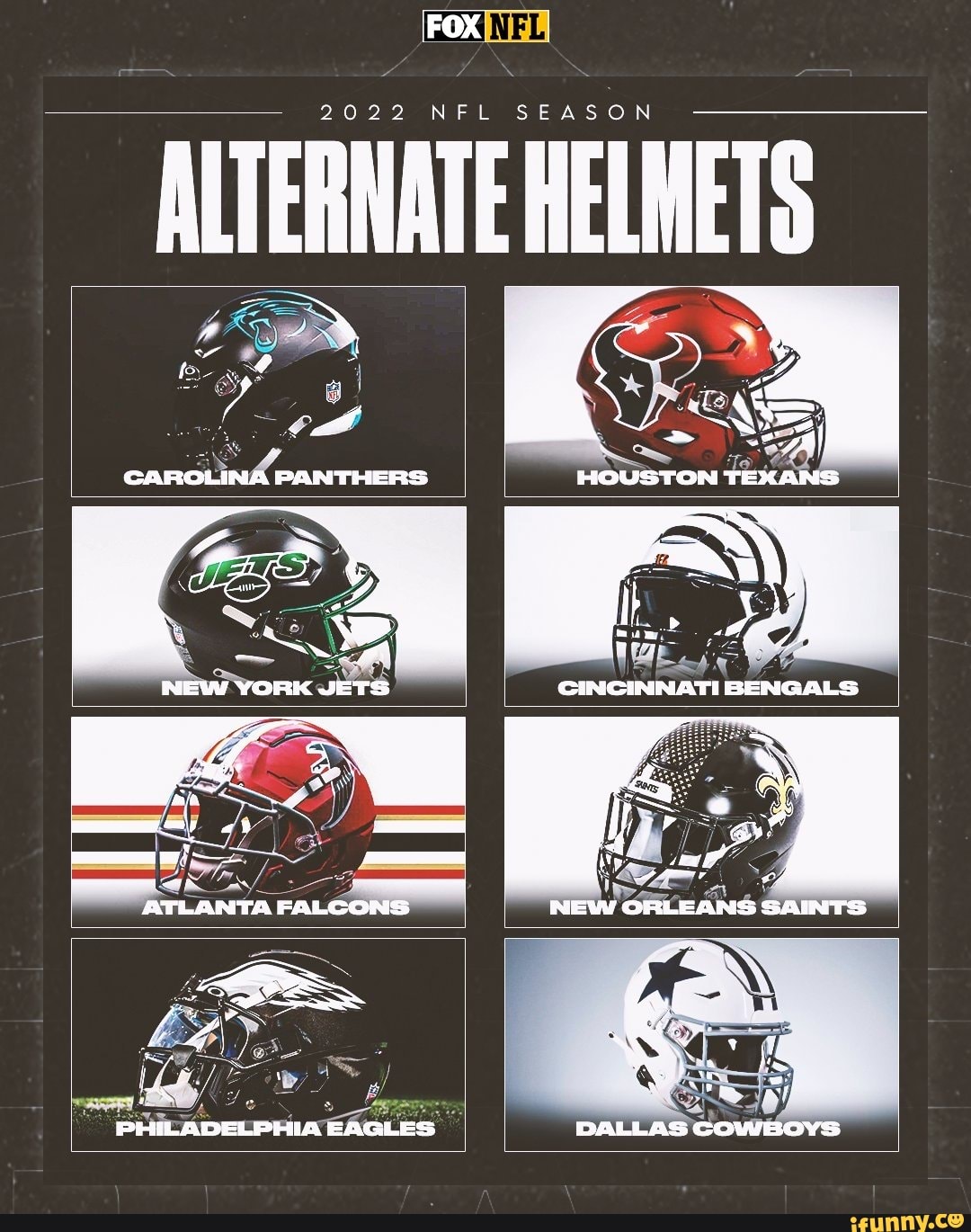 2022 NFL SEASON ALTERNATE HELMETS SS DALLAS COWBOYS - iFunny