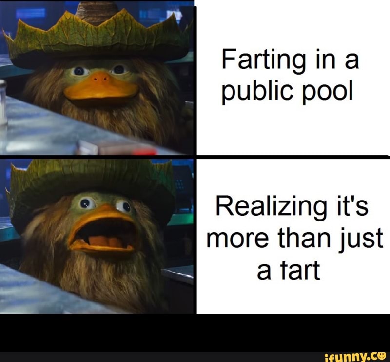 Farting in a public pool Realizing it's more than just a fart - - iFunny