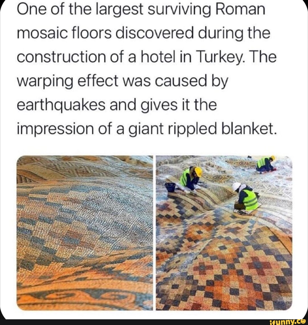 One of the largest surviving Roman mosaic floors discovered during the ...