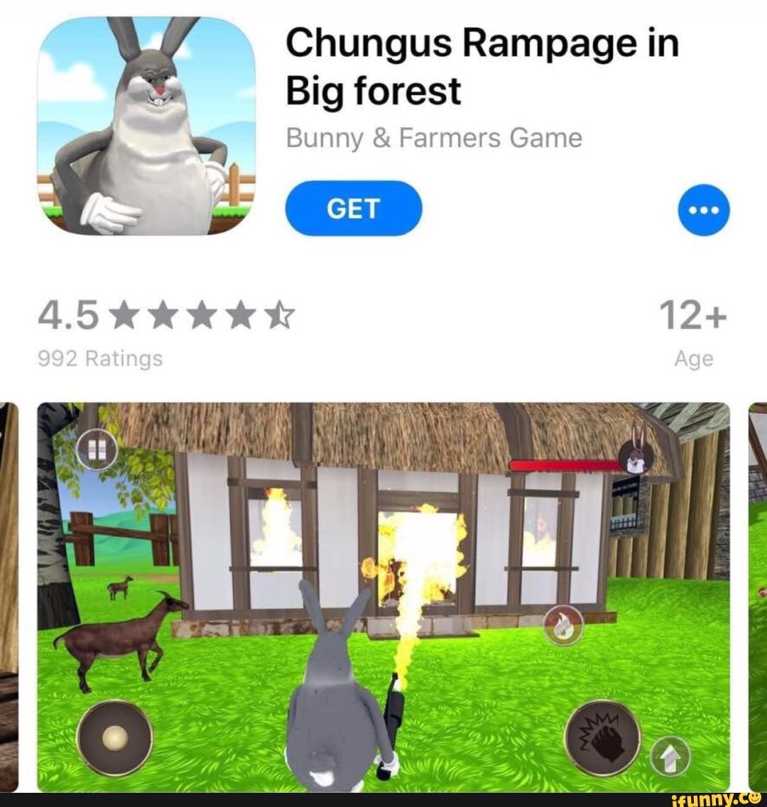 W Chungus Rampage in I ca Big forest Bunny Farmers Game - iFunny