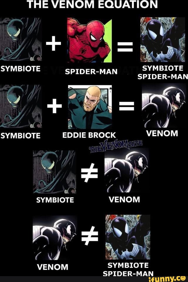 THE VENOM EQUATION SYMBIOTE SPIDER-MAN SYMBIOTE SPIDER-MAN SYMBIOTE ...