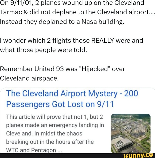 On 2 planes wound up on the Cleveland Tarmac & did not deplane to the ...
