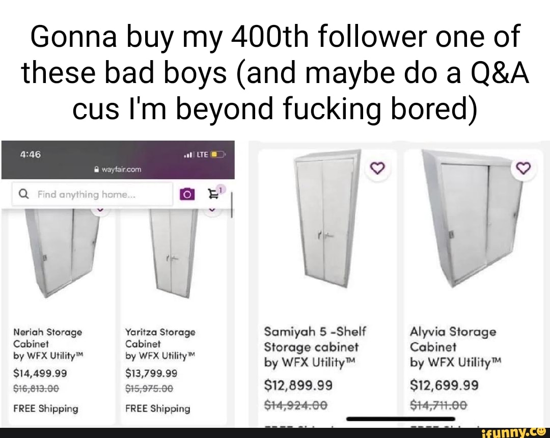 Gonna buy my 400th follower one of these bad boys (and maybe do a cus I ...