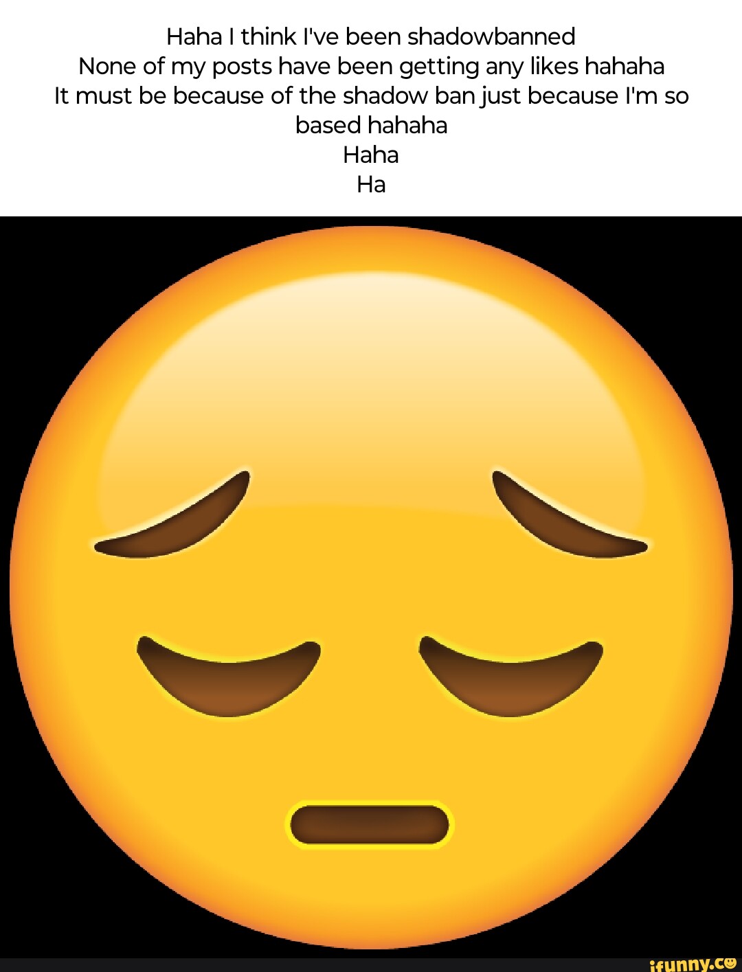 Haha I I think I've been shadowbanned None of my posts have been ...