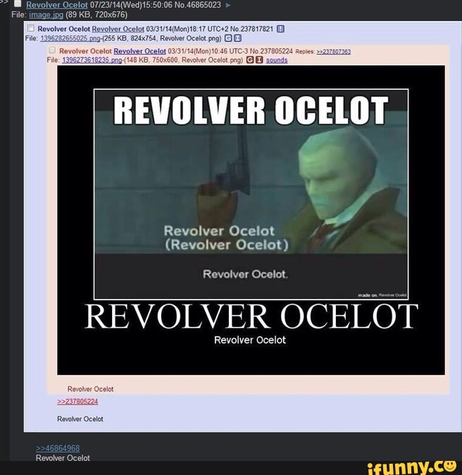 Revolver Ocelot No.46865023 KB, 824x754, Revoher Ocelot File: image jog ...