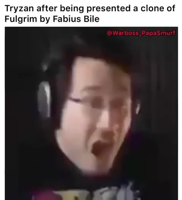 Tryzan after being presented a clone of Fulgrim by Fabius Bile - )