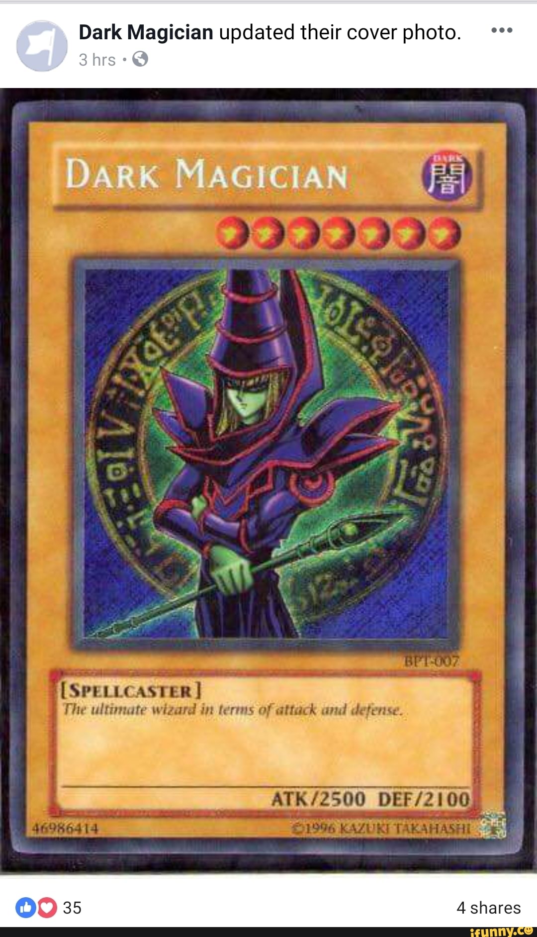 Dark Magician updated their cover photo. - iFunny