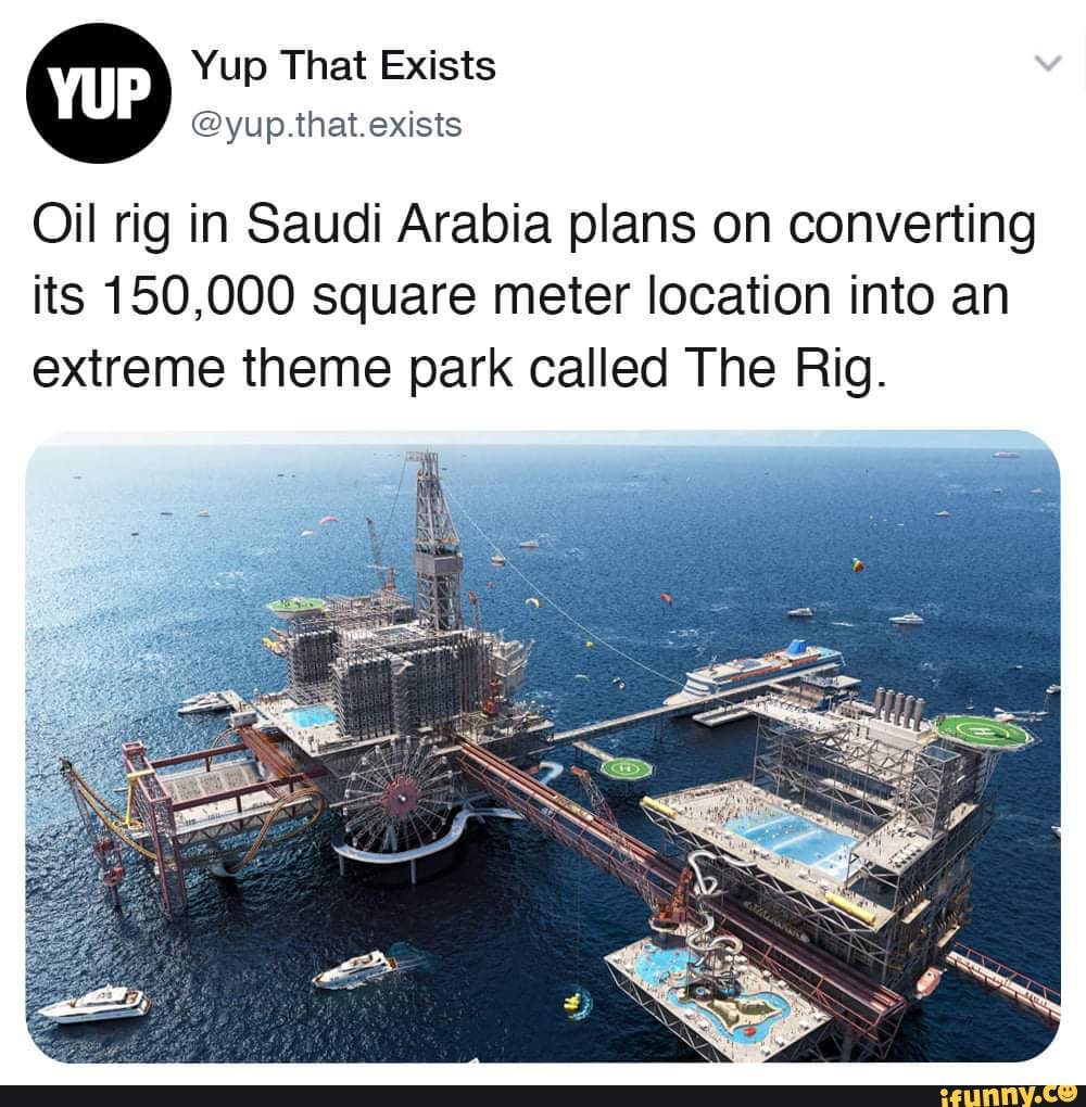 Oil rig in Saudi Arabia plans on converting its 150,000 square meter ...