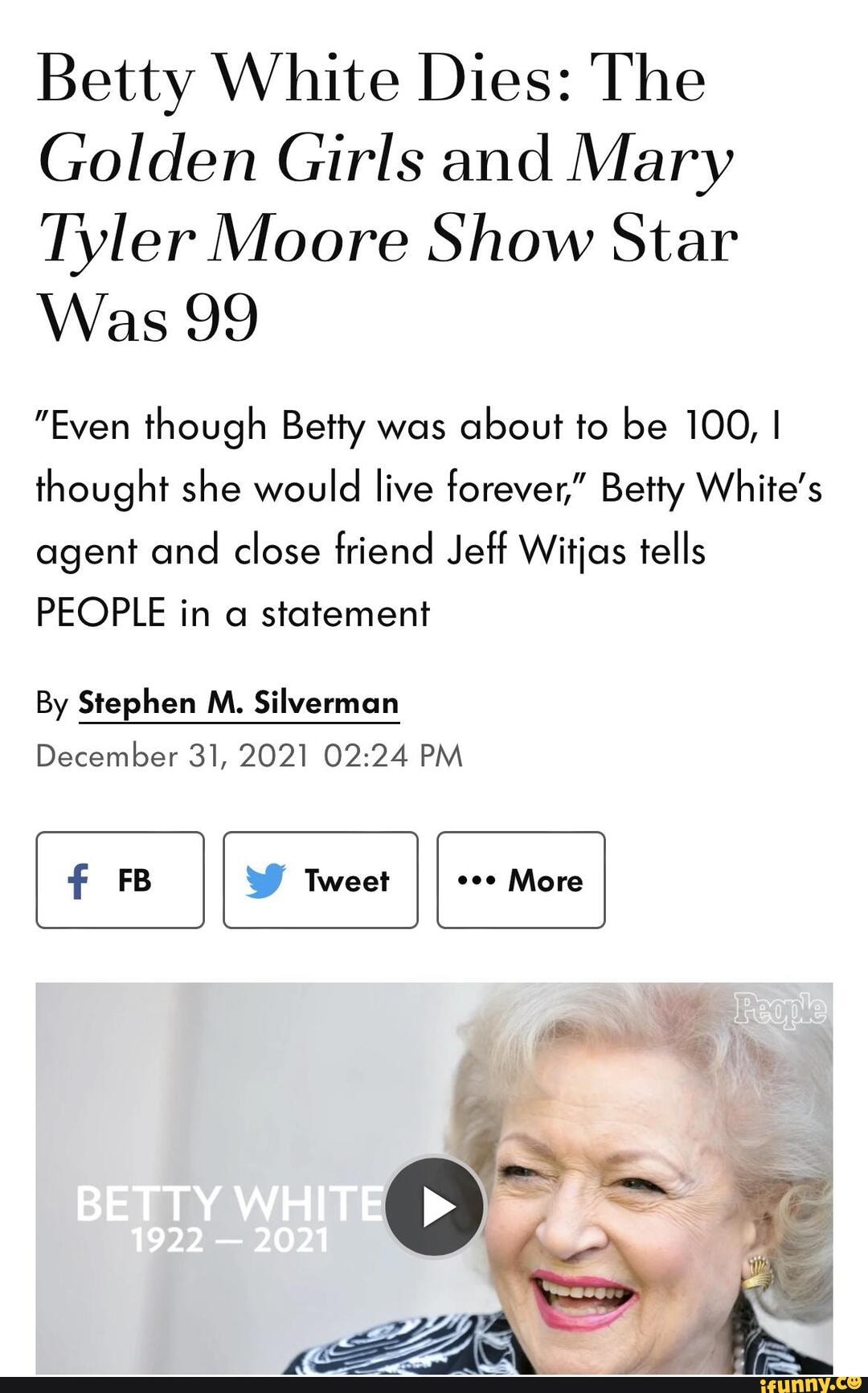 #bettywhite - Betty White Dies: The Golden Girls and Mary Tyler Moore ...