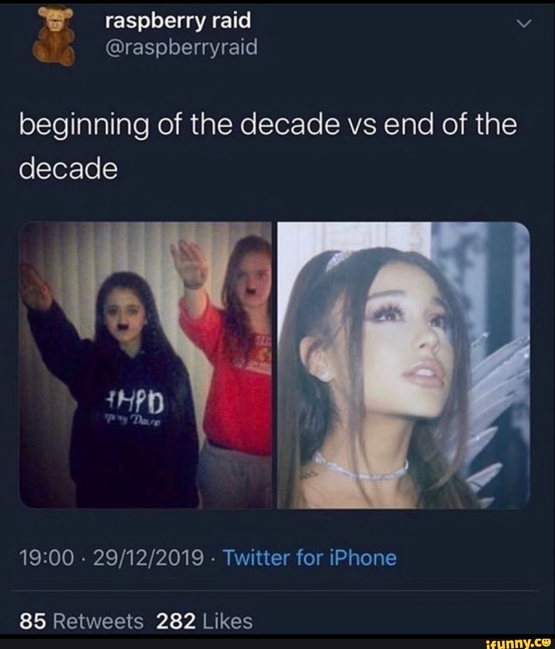 Beginning of the decade vs end of the decade 19:00 29/12/2019 Twitter ...