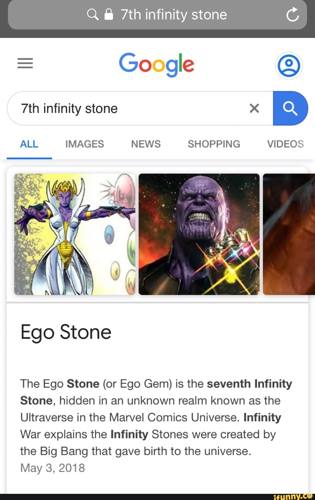 The Ego Stone (or Ego Gem) is the seventh Infinity Stone, hidden in an ...