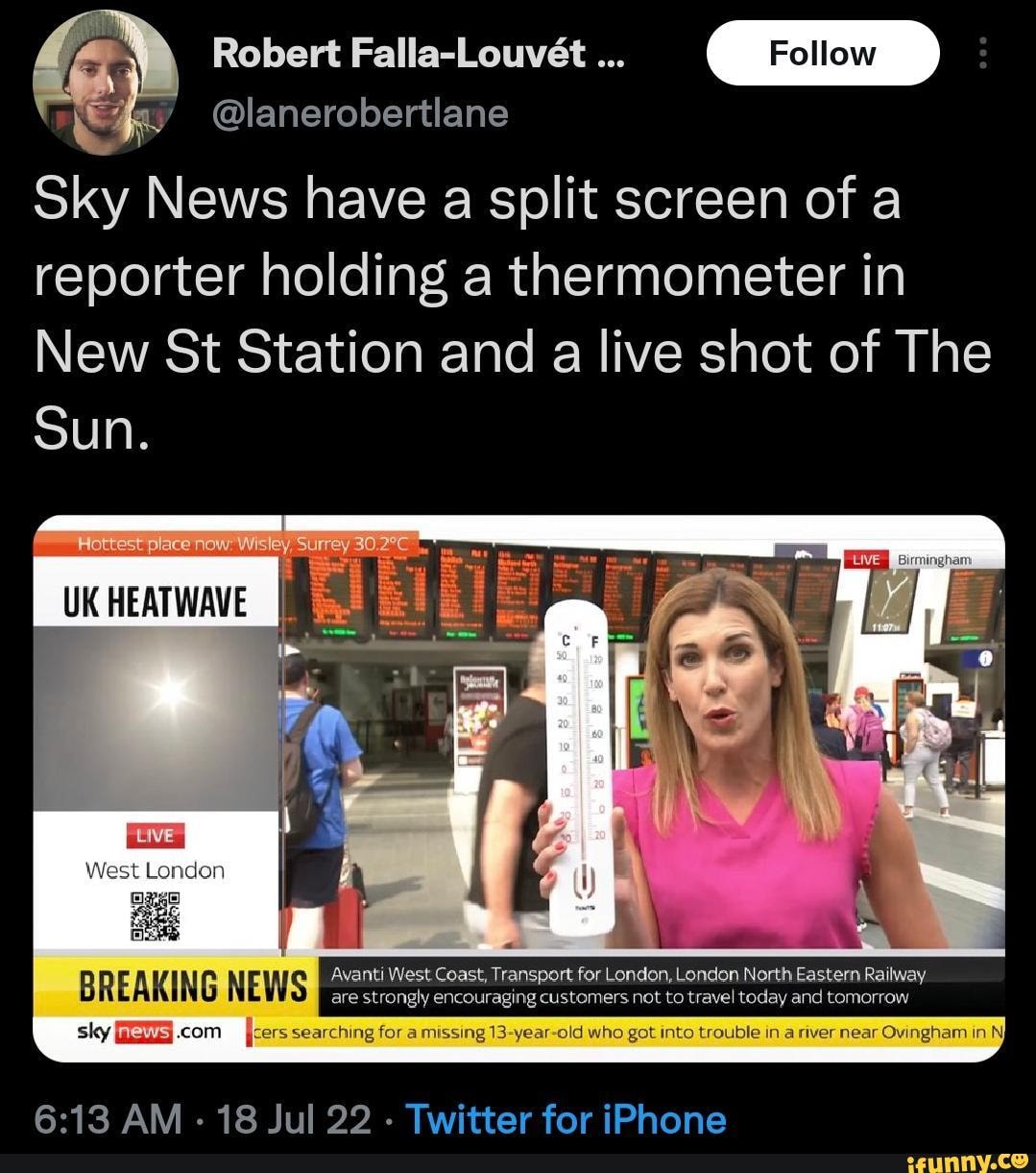 Robert Falla-Louvet Follow @lanerobertlane Sky News have a split screen ...